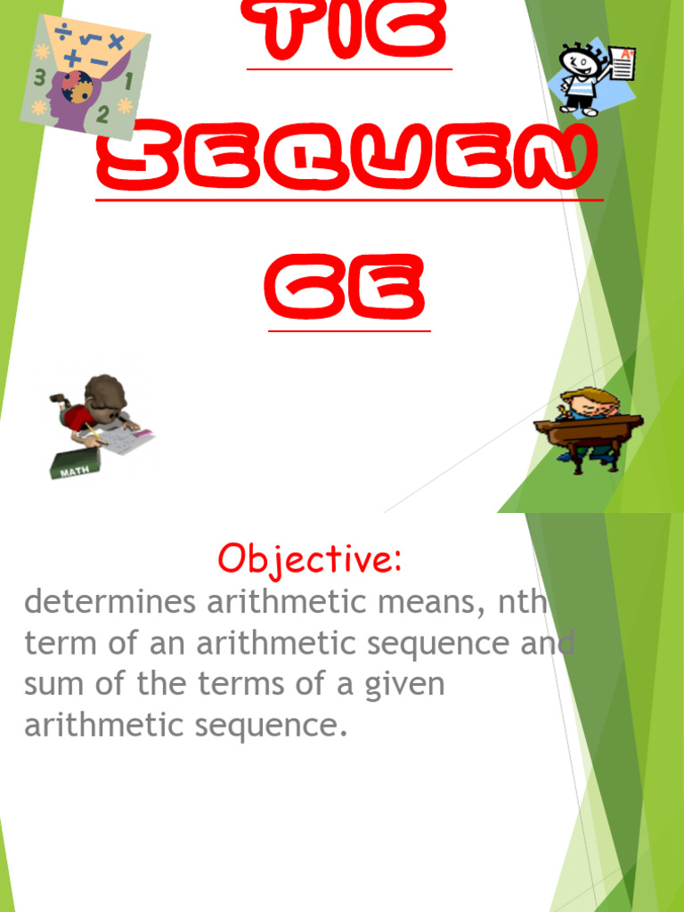 G10 Math Q1 - Week 1-2 - Arithmetic Sequence | PDF | Sequence | Mathematical Objects