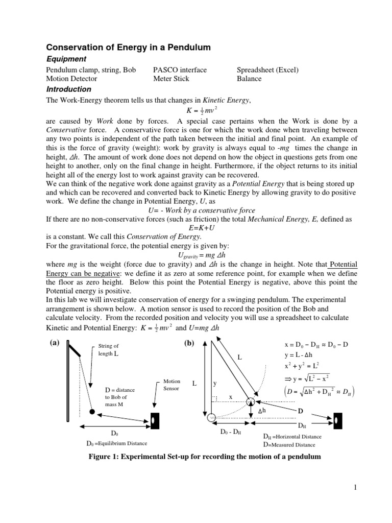 Energy Pendulum 2 | PDF | Potential Energy | Mechanical Engineering