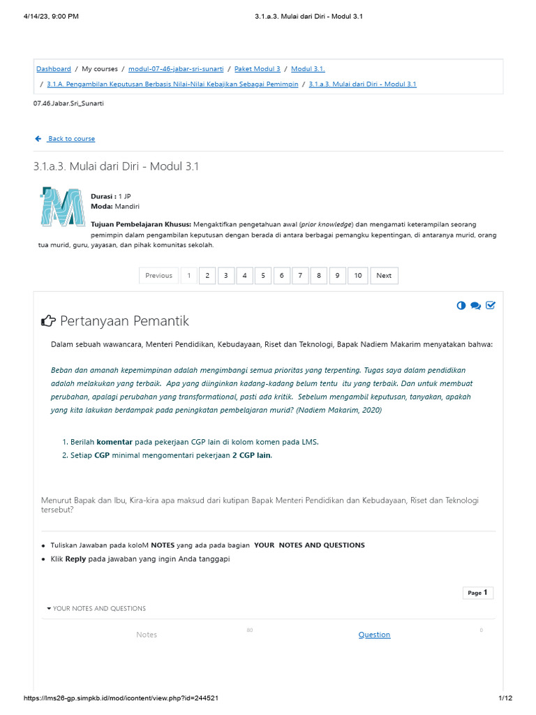 3 1 A 3 - Mulai-dari-Diri-Modul-3 1 | PDF