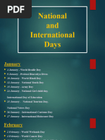 International Days Calendar | PDF | United Nations Environment ...