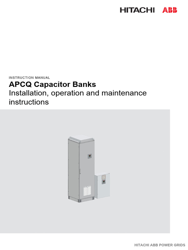 APCQ Capacitor Banks Manual | PDF | Capacitor | Power Supply