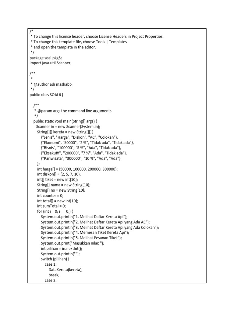 Soal 6 Pdf Object Computer Science Computer Engineering
