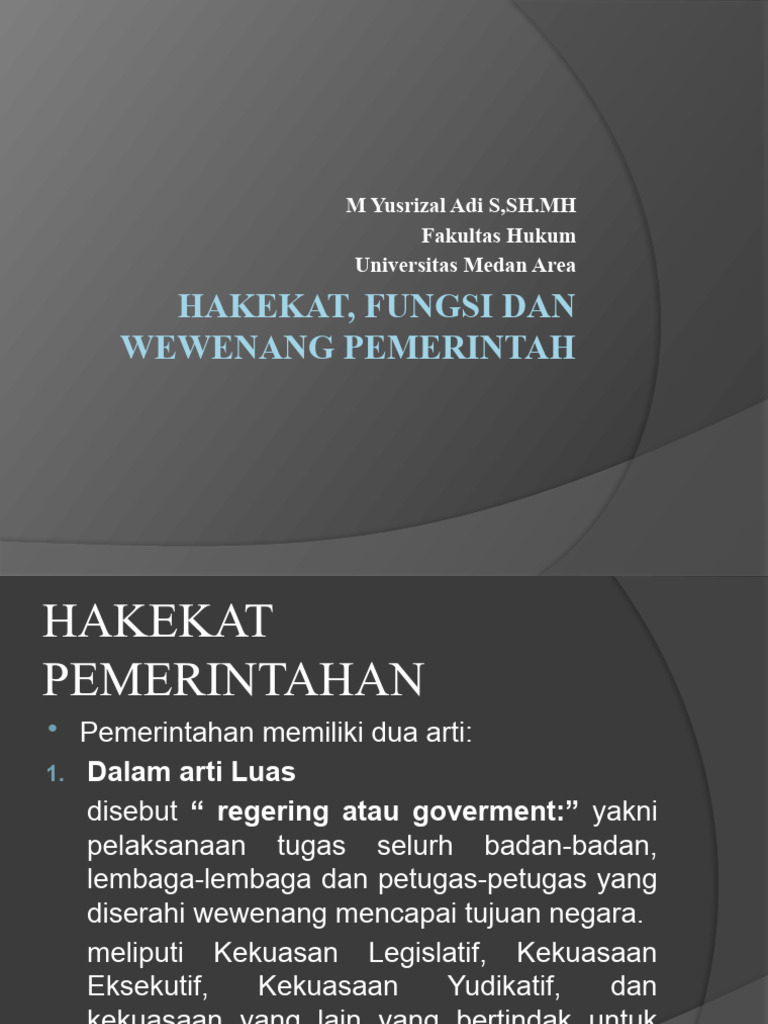Hakekat Fungsi Dan Wewenang Pemerintah k3 | PDF