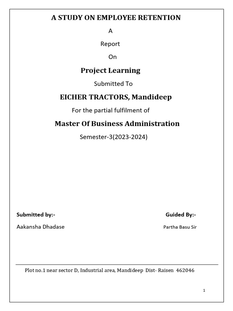 Employee Retention Strategies Report | PDF | Employee Retention | Employment