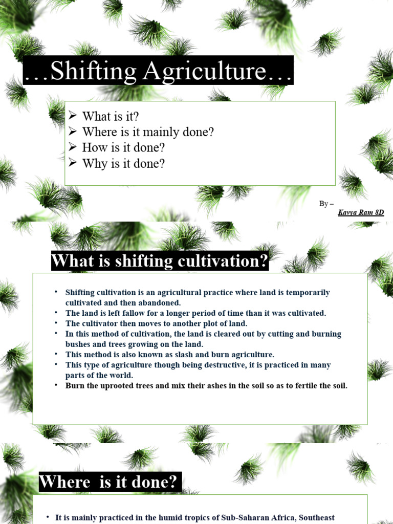 Shifting Agriculture | PDF | Technology & Engineering