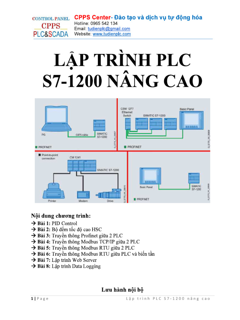 PLC S7 1200 Nang Cao - Rev1. | PDF