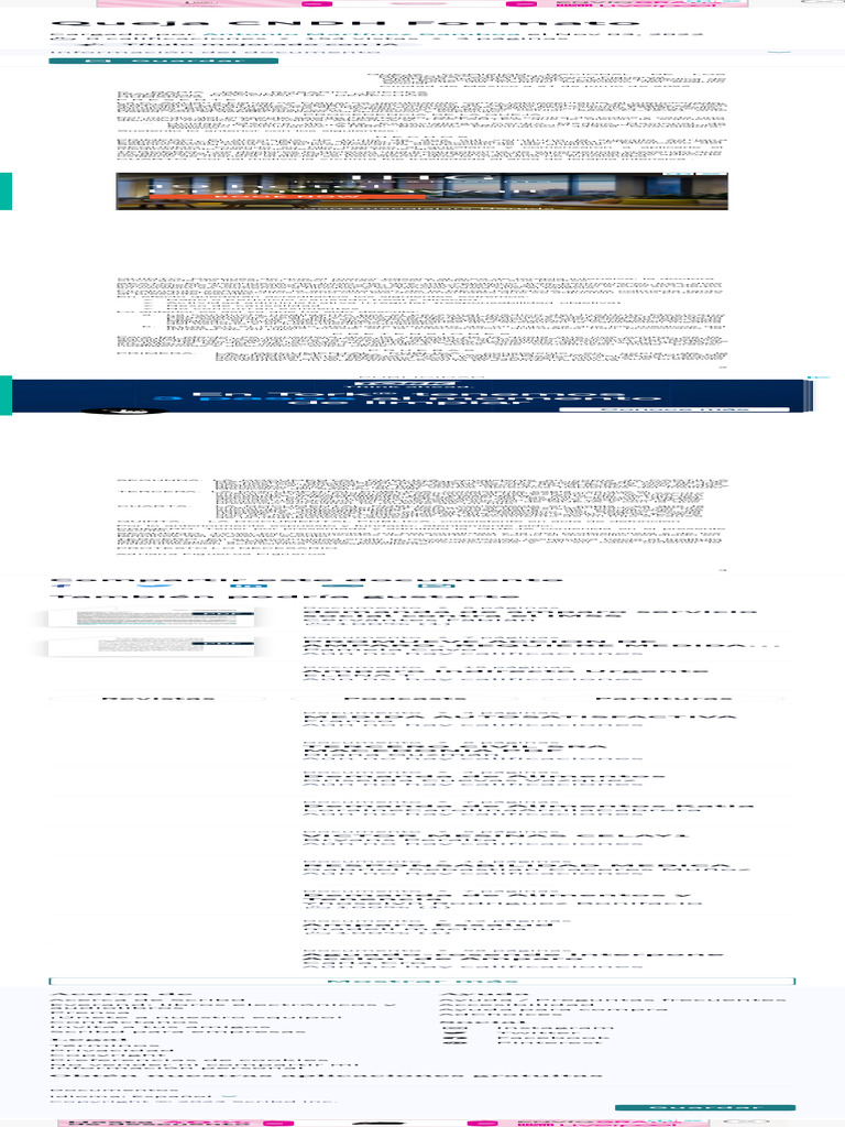 Queja CNDH Formato PDF México Hospital 2 | PDF | México | Justicia