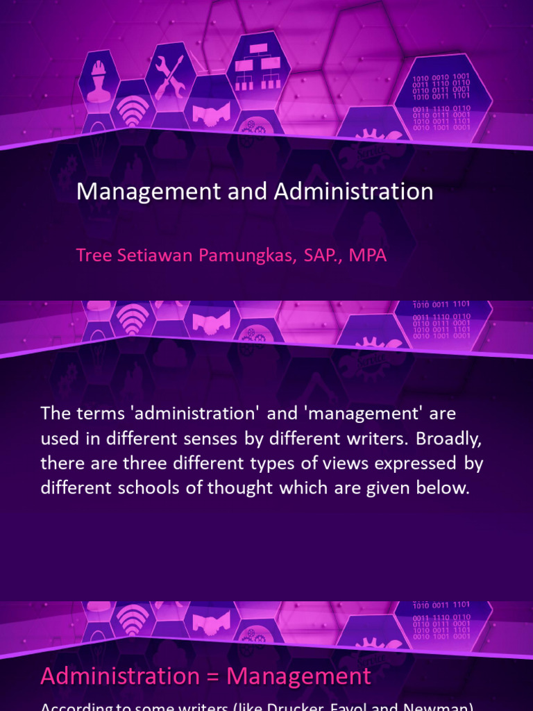 Administration vs Management Explained | PDF | Thought | Policy