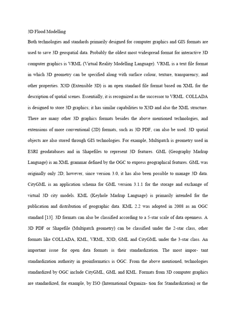 3D Flood Modelling (RRL) | PDF | Computing