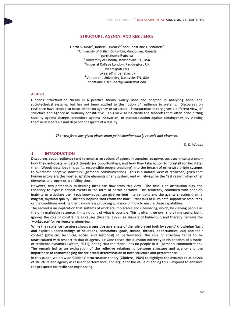 Resilience Studies | PDF | Psychological Resilience | Behavioural Sciences