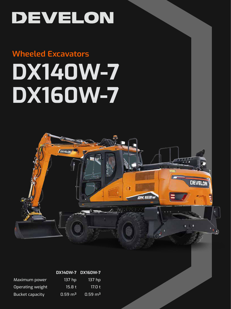 EN DX140W-7 DX160W-7 Brochure D4600863 04-2023 | PDF | Engines | Diesel ...