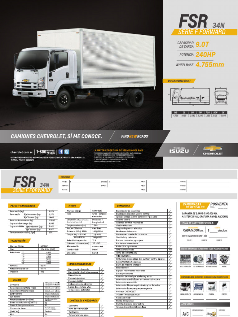 FSR Ficha Tecnica | PDF | Industria automotriz | Transporte privado
