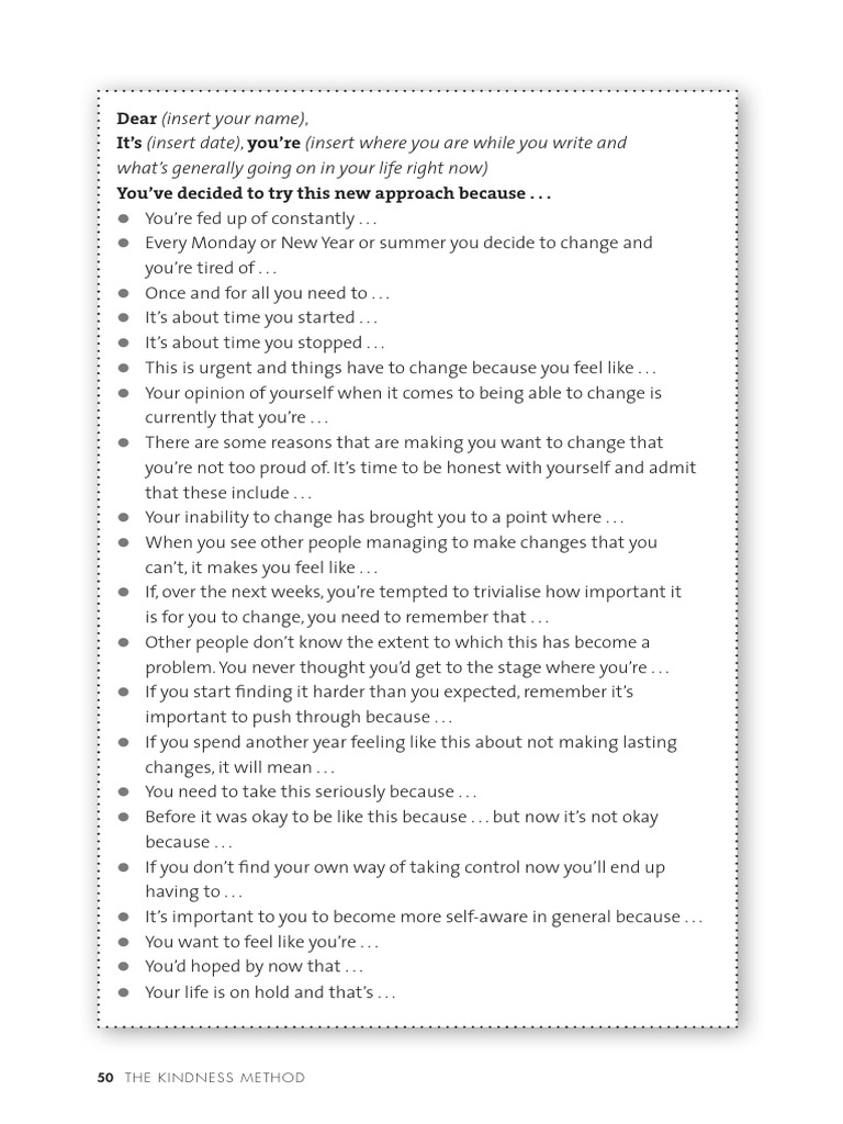 The Kindness Method: A Personal Guide | PDF | Behavioural Sciences ...