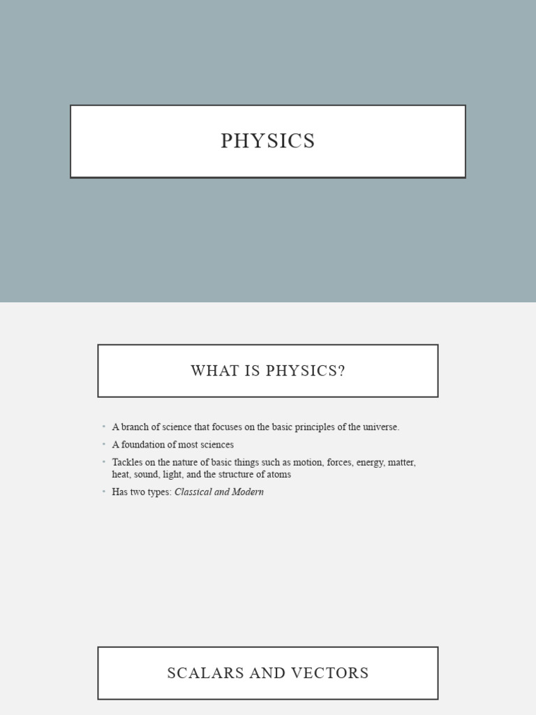 Physics - 1 (Introduction, Vectors and Scalars) | PDF | Euclidean ... Physics - 1 (Introduction, Vectors and Scalars) | PDF | Euclidean ...