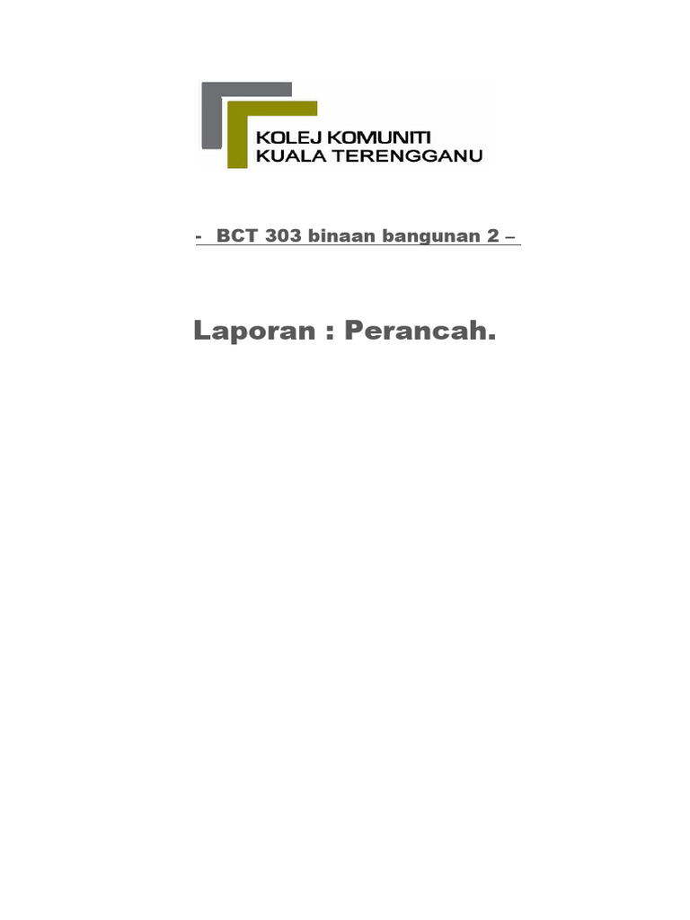 Perancah-Nota Kolej Komuniti KT | PDF