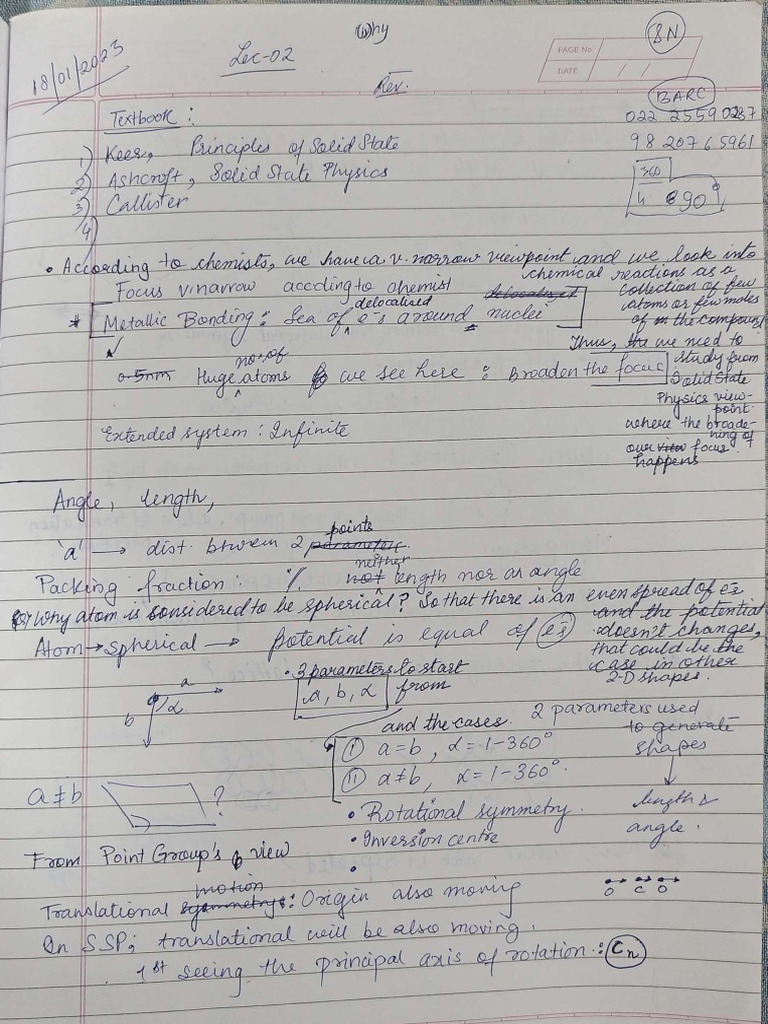 Material Chemistry Notes | PDF