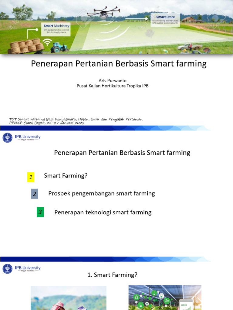 Penerapan Smart Farming di Pertanian Modern | PDF