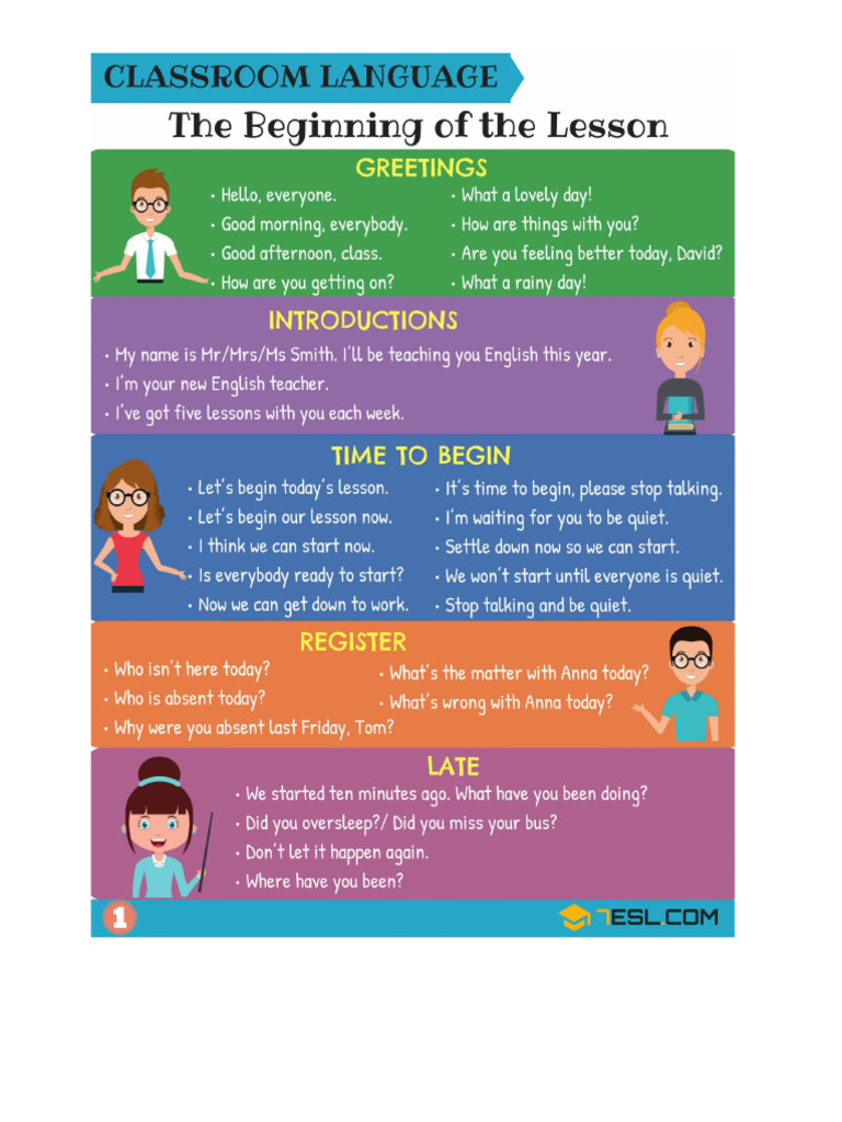 Classroom Languages | PDF