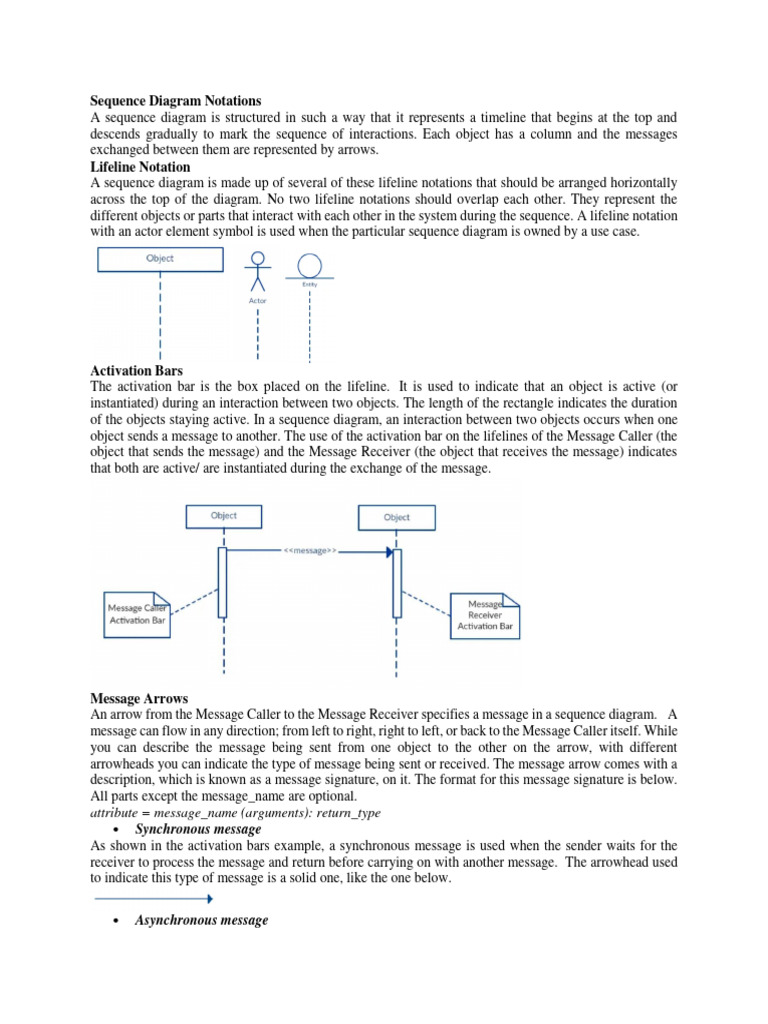 Notes For 2.2 Sequence Diagram | PDF | Systems Science | Systems ...