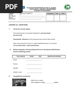 Grade 1 Living and Nonliving Things Science Printable Worksheet 2 | PDF