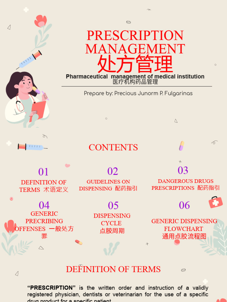Prescription Managment Pharm Ad | PDF | Medical Prescription | Pharmacy