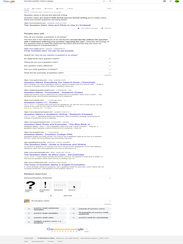 Are There Question Marks in Essays - Google Search | PDF | Punctuation ...
