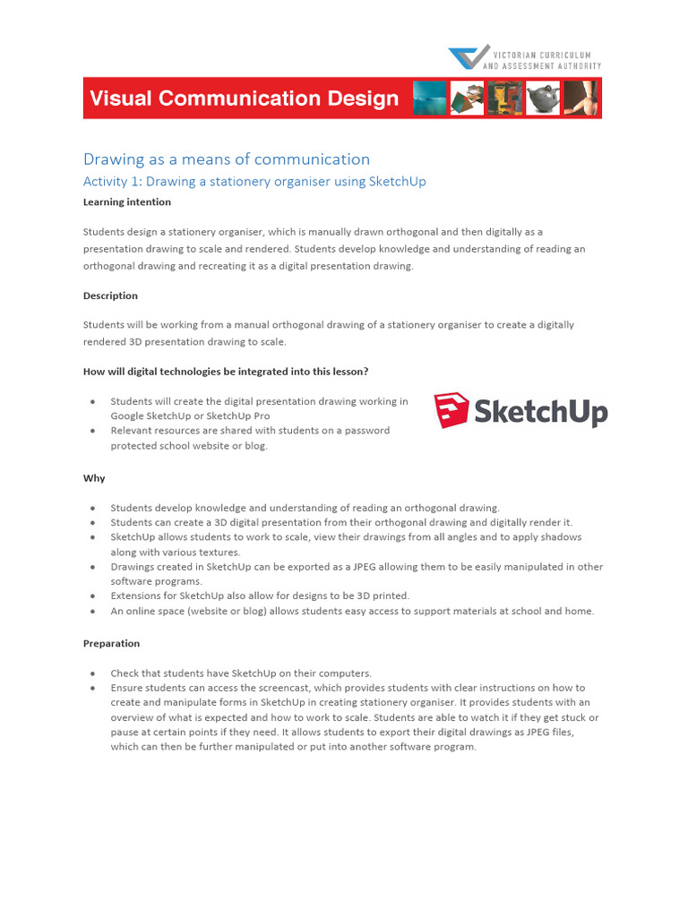 Drawing As A Means of Communication | Download Free PDF | Sketch Up | 3 ...