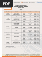 STS JHS Time Table | PDF