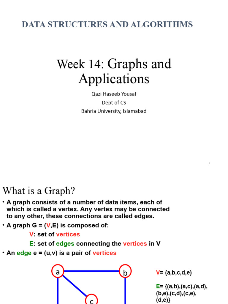 Lec13 14 Graphs and Its Applications 18042023 091053am | PDF | Applied Mathematics ...