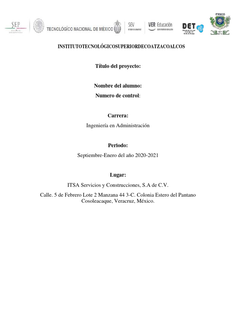 ejemplo anteproyecto | PDF | Business | México