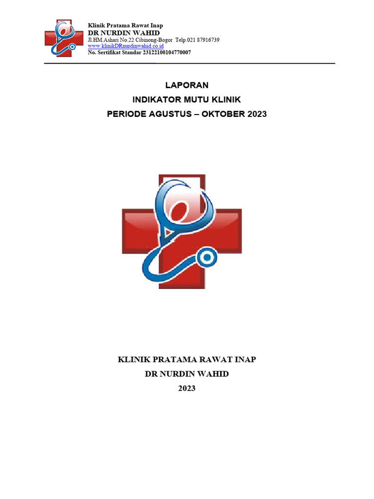 Indikator Mutu Klinik | PDF