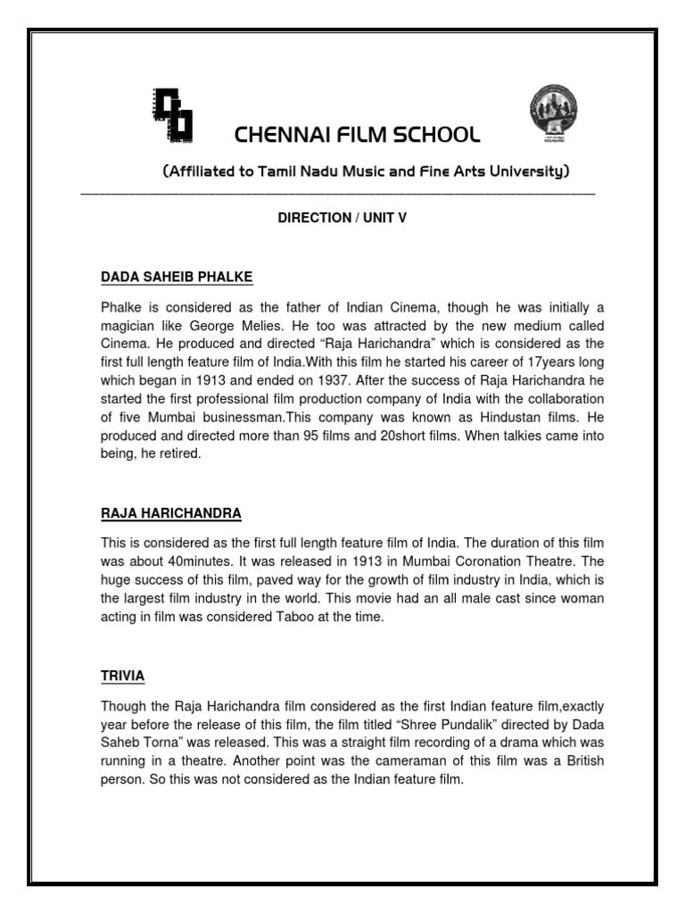CFS - Direction Notes - UNIT V-1 | PDF