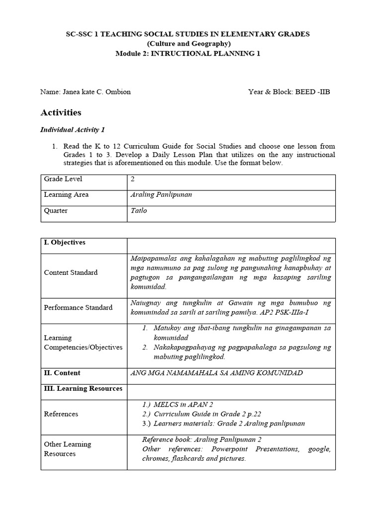 OMBION - Module 3 SSC | PDF