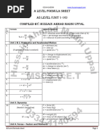 AS Level Physics Comprehensive Formula Sheet | PDF | Technology ...