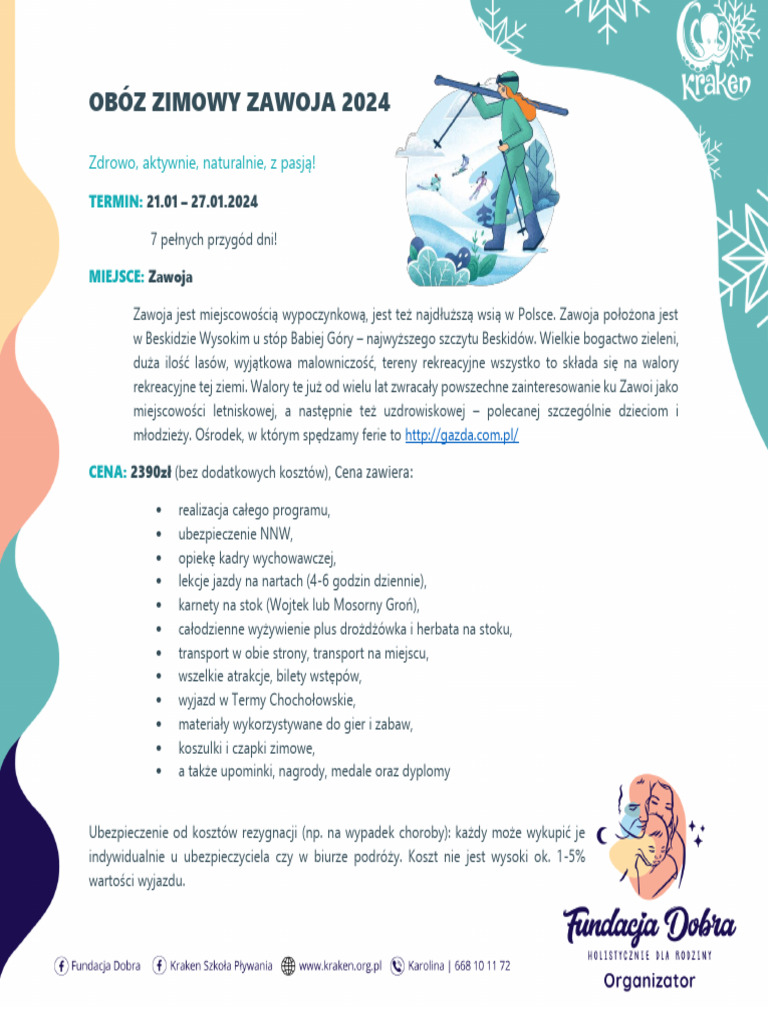 Oferta Zima Zawoja 2024 | PDF