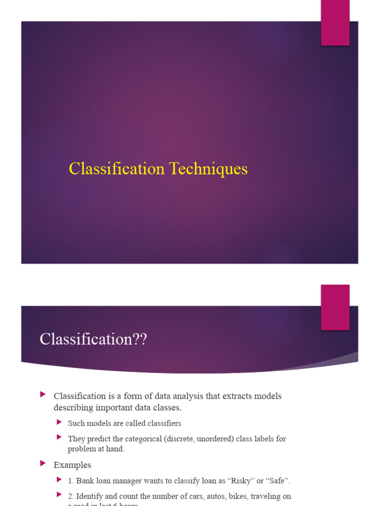 Classification DecisionTreesNaiveBayeskNN | PDF | Regression Analysis | Statistical Classification