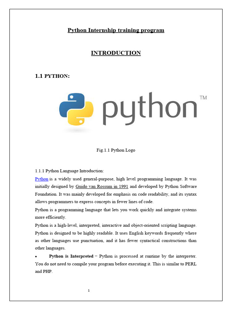 PYTHON - PROJECT - REPORT Liet | PDF | Integrated Development ...