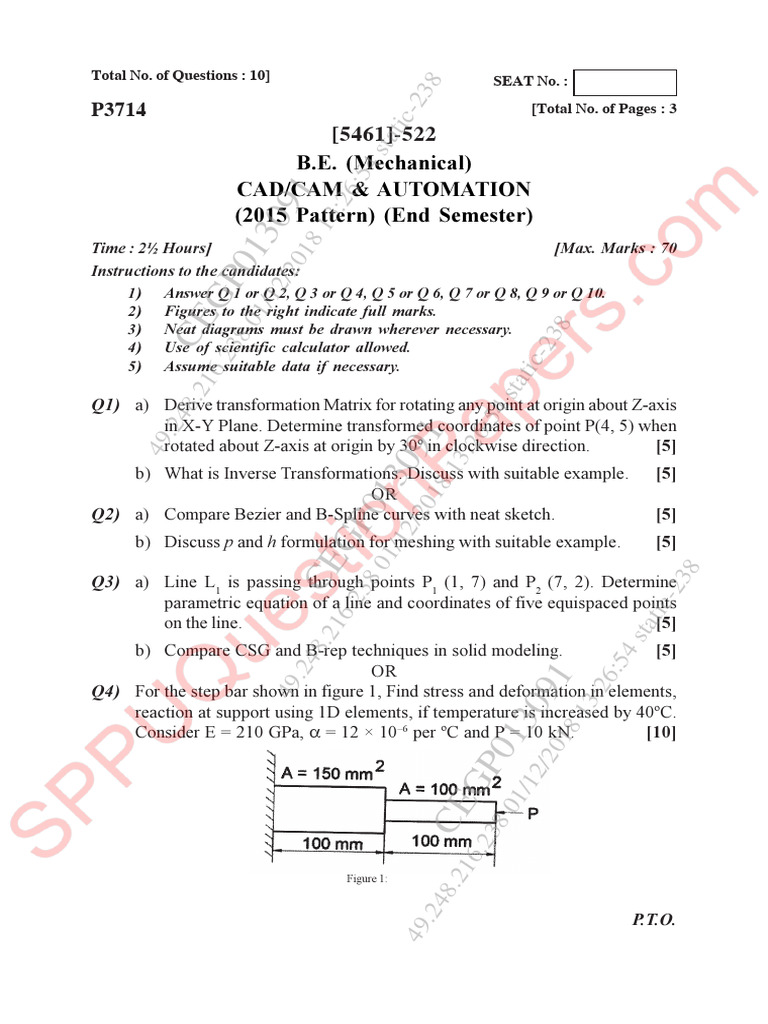 Be - Mechanical Engineering - Semester 7 - 2018 - November - Cad Cam ... Be - Mechanical Engineering - Semester 7 - 2018 - November - Cad Cam ...