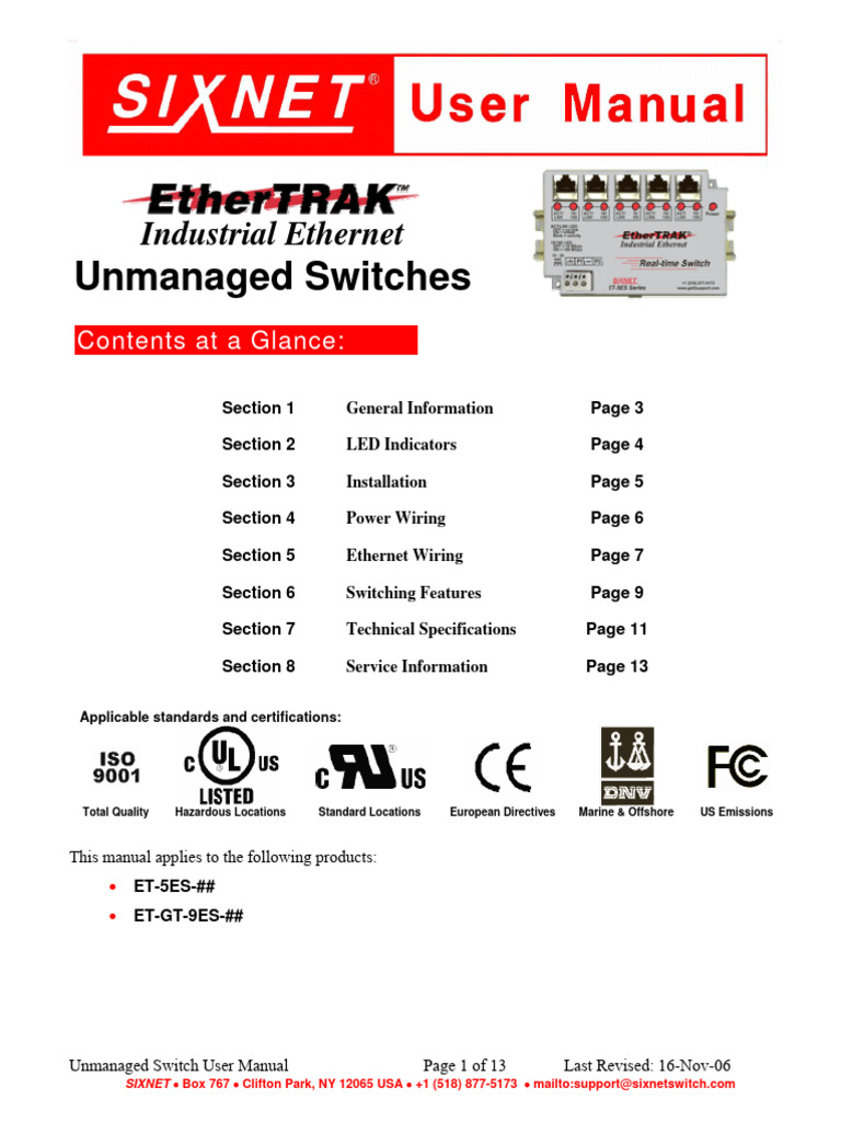 Real-Time Switch Manual | Download Free PDF | Network Switch | Ethernet