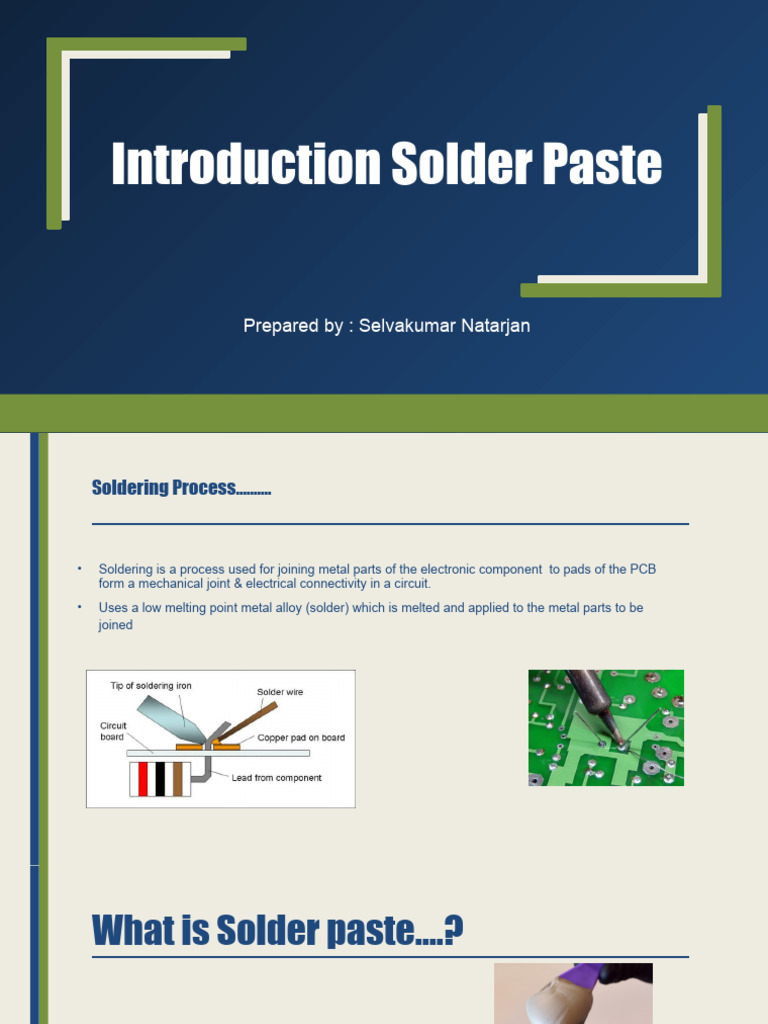 Training PPT | PDF | Solder | Soldering