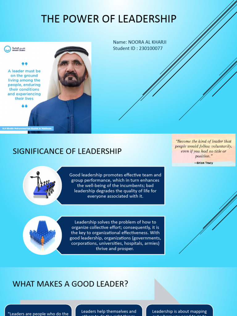 The Power of Leadership | PDF | Leadership | Control (Social And Political)