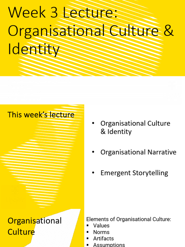 Week 3 Lecture Slides | Download Free PDF | Organizational Culture ... Week 3 Lecture Slides | Download Free PDF | Organizational Culture ...