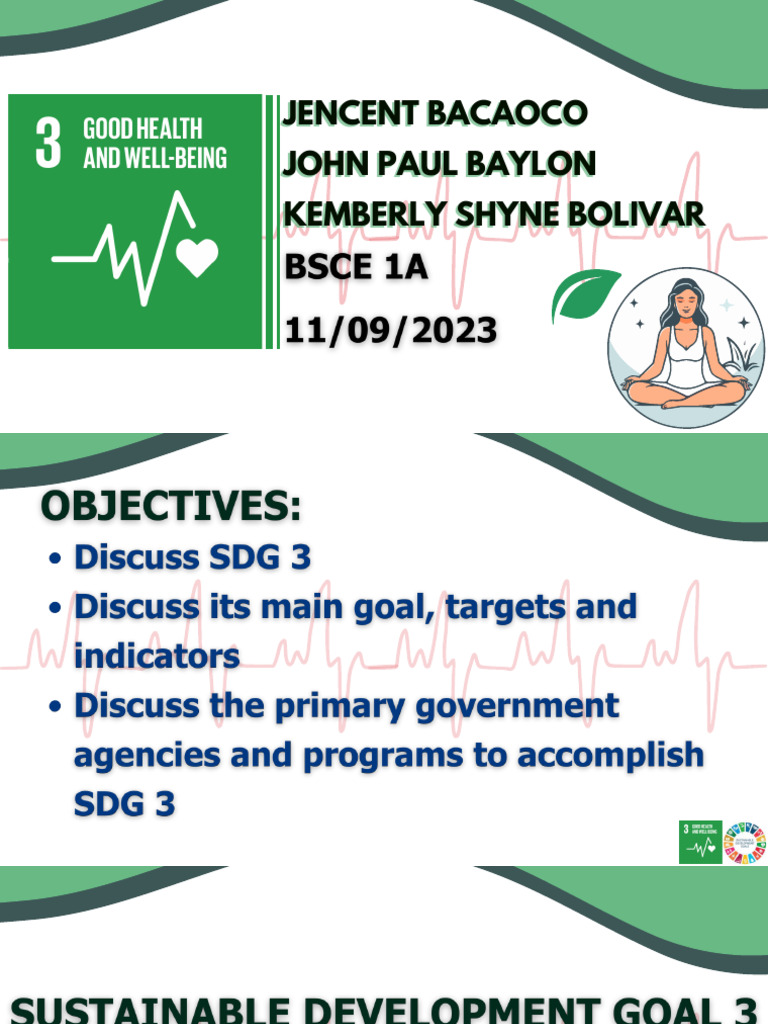 STS Reporting SDG 3 | PDF | Environmentalism | United Nations General ...