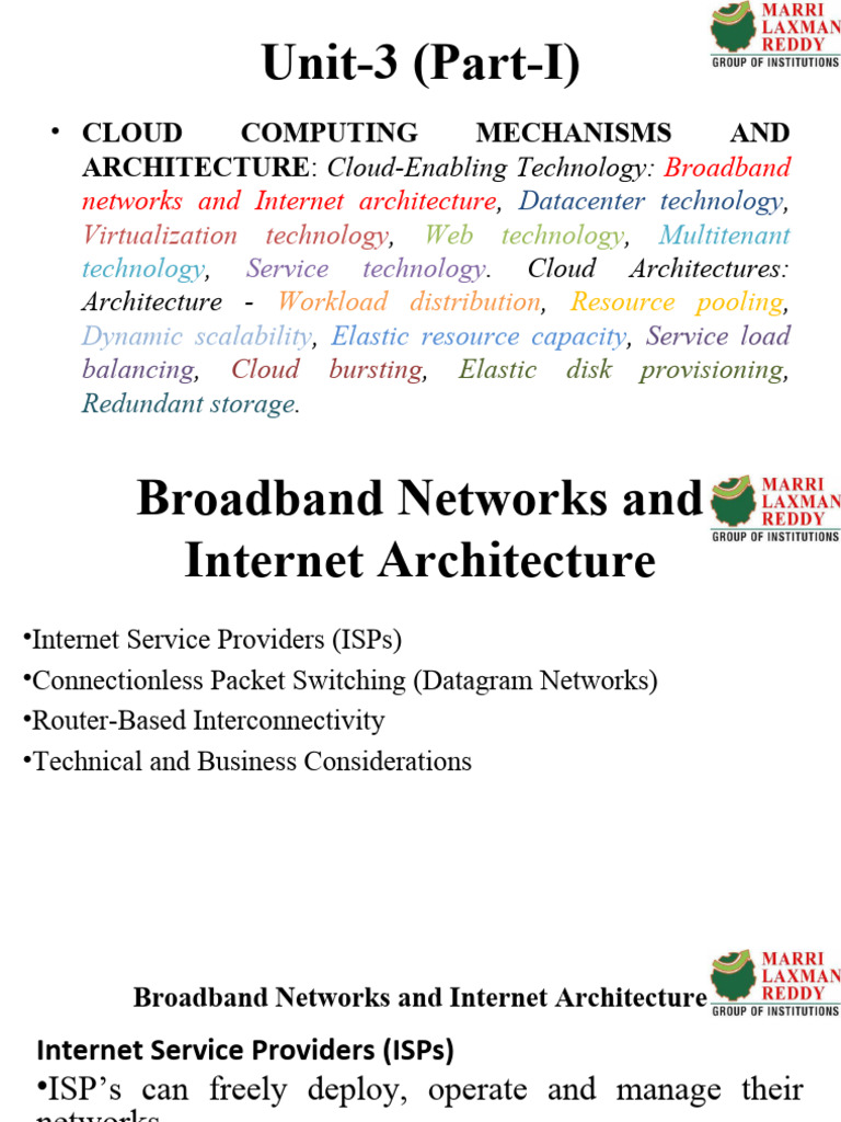 Unit-3 (Part-I | PDF | Computer Network | Virtualization