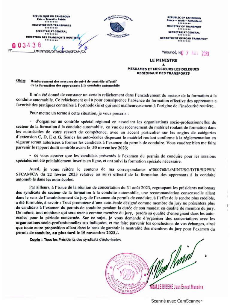 Lettre DRT | PDF