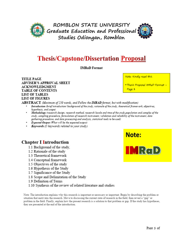 Graduate Thesis Guide | PDF | Hypothesis | Methodology