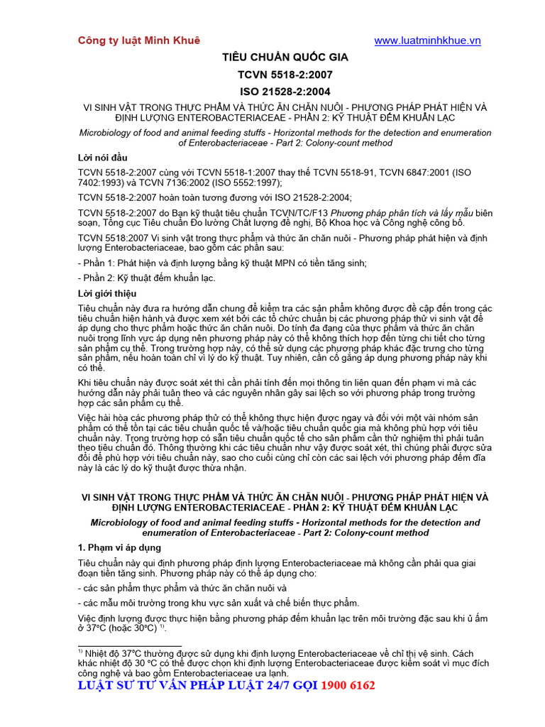 TCVN 5518-22007 (Iso 21528-22004) | PDF