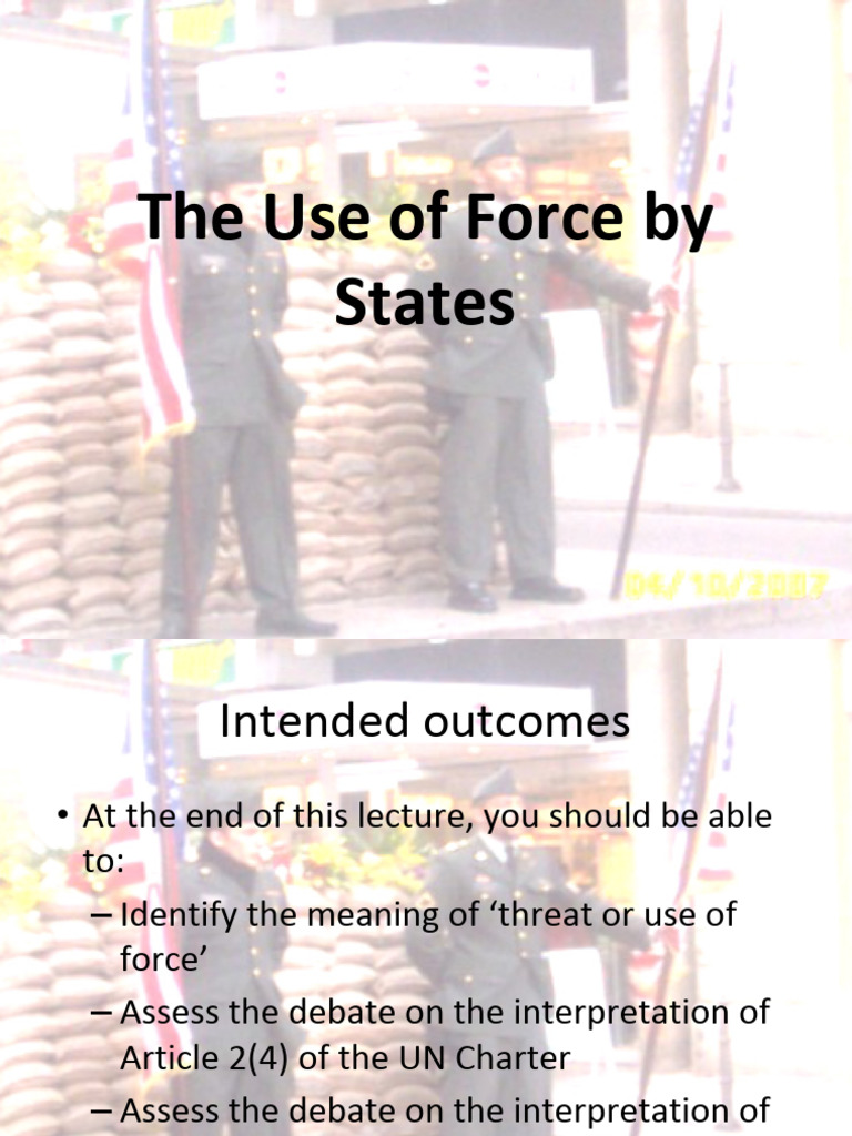 The Use of Force | PDF | Democratic Republic Of The Congo | Preemptive War