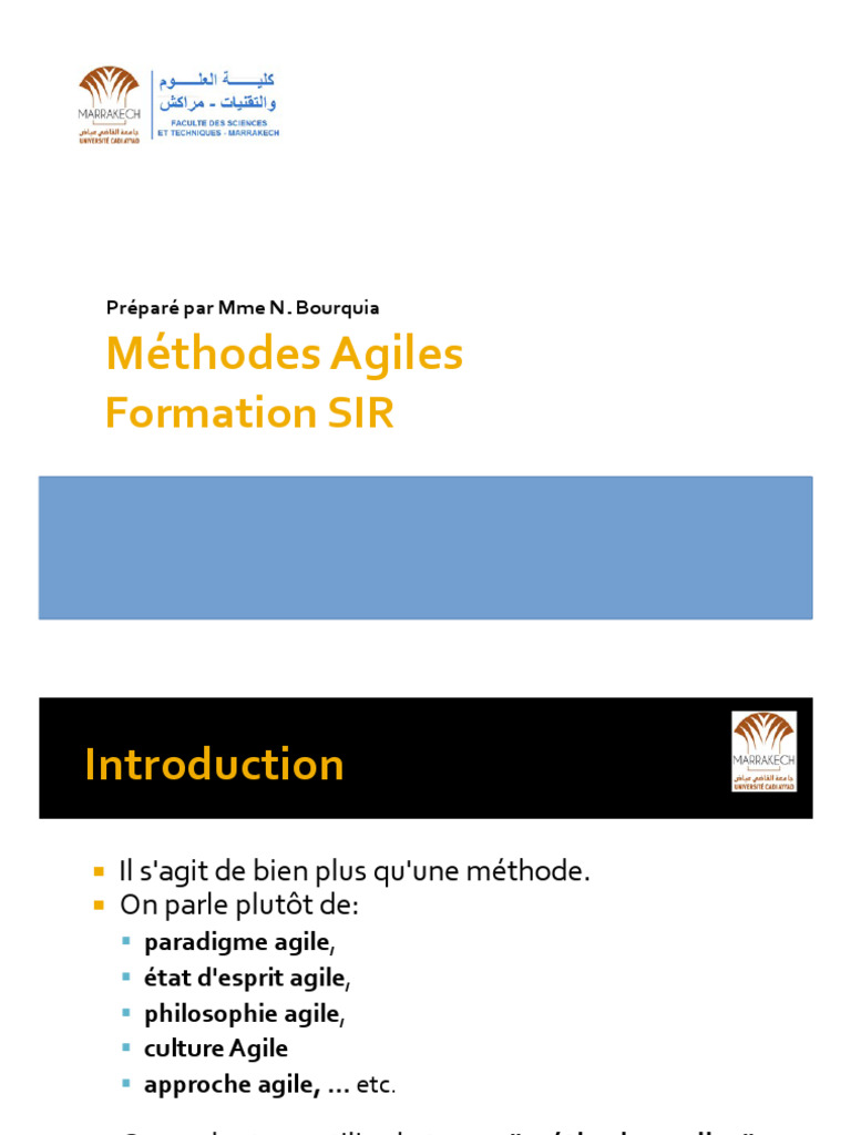 11-Cours MethodesAgiles Intro | PDF | Méthode agile | Informatique