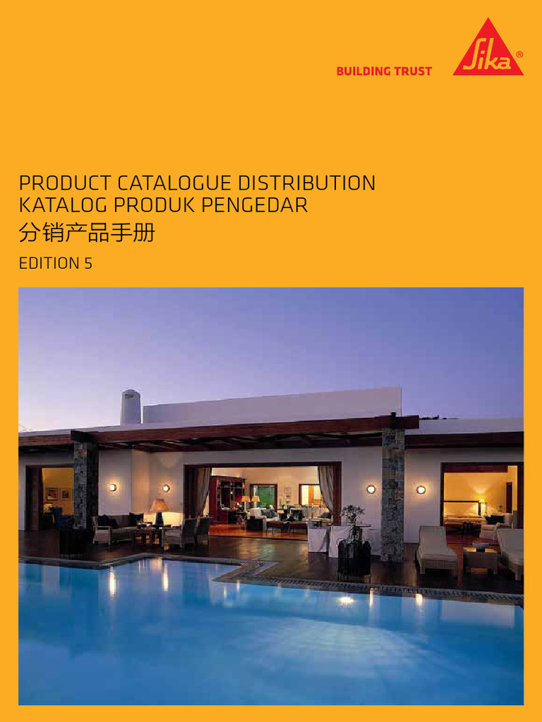 Sika Product Catagolue Distribution Edition 5 | PDF | Coating | Concrete